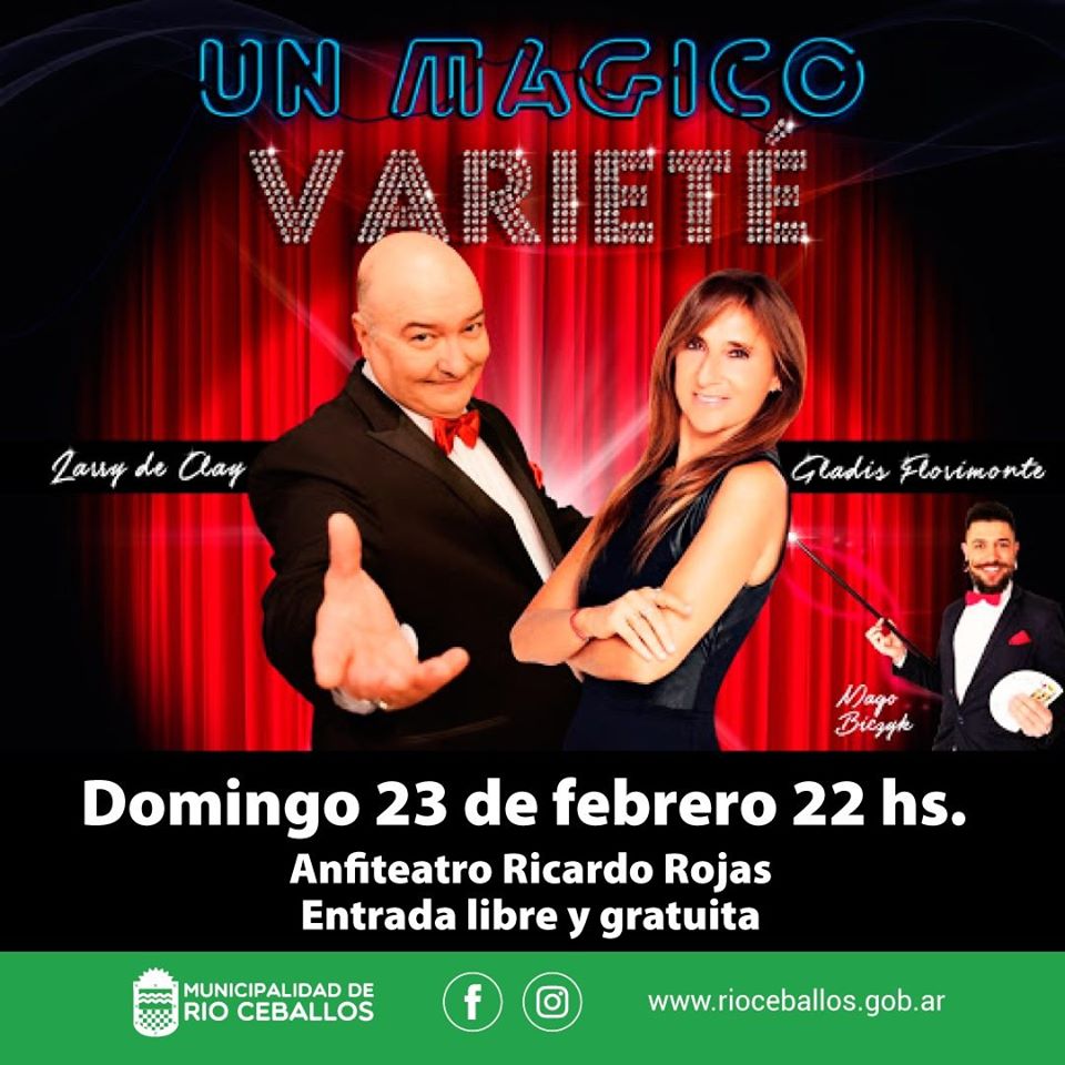 Larry de Clay y Gladis Florimonte se presentarán en Río Ceballos ...